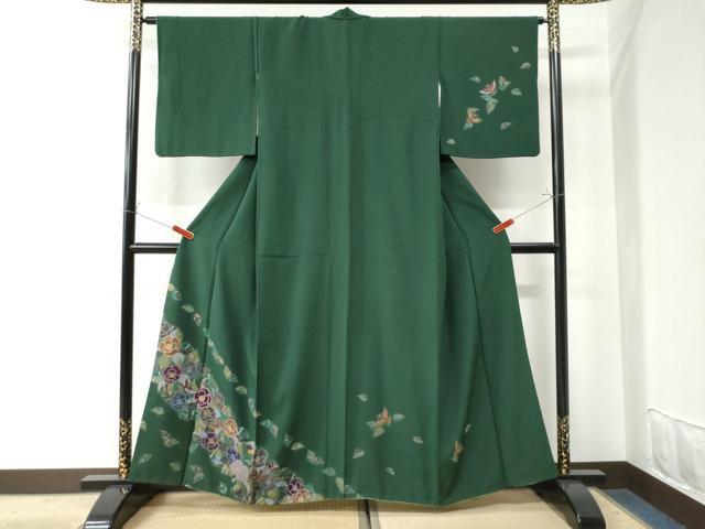 平和屋着物●訪問着　花鳥文　金彩　正絹　逸品　CAAW7294yc