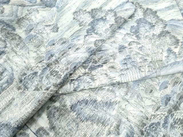 平和屋着物●上質な小紋　遠山樹林風景文　正絹　逸品　CAAW7300yc