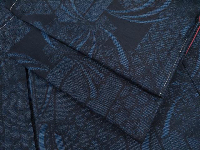 平和屋着物●上質な紬　亀甲重ね吉祥文  　正絹　逸品　未使用　CAAW7335yc