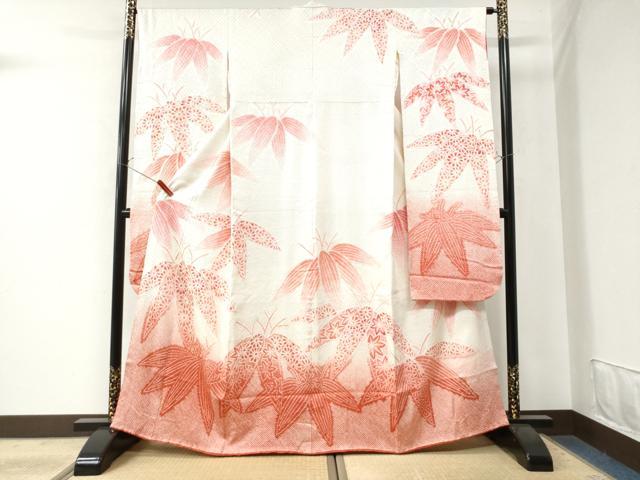 平和屋着物●豪華振袖　総絞り　笹花文　暈し染め　三越扱い　正絹　逸品　CAAW7350yc