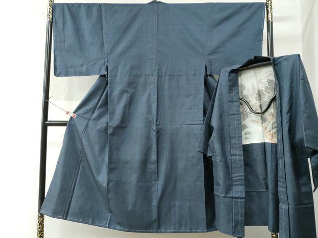 平和屋着物●男性　本場大島紬　アンサンブル　100亀甲　総詰め　正絹　逸品　未使用　CAAW7366yc