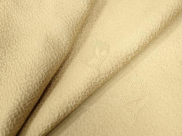 平和屋着物●上質な色無地　舞葉地紋　枯色　正絹　逸品　CAAW7382yc