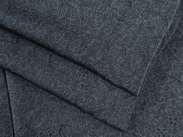 平和屋着物●重要無形文化財　人間国宝　中村勇二郎　江戸小紋　平等院鳳凰　紺地　正絹　逸品　CAAW7480yc