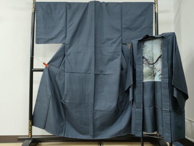 平和屋着物●男性　本場大島紬　アンサンブル　100亀甲　総詰め　正絹　逸品　未使用　CAAW7641yc