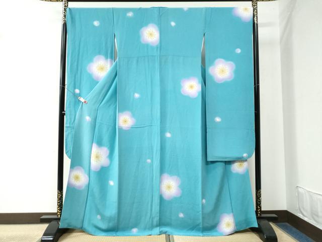 平和屋着物●豪華振袖　梅　鬼しぼ縮緬　正絹　逸品　CAAW7726yc