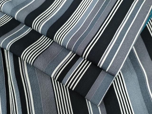 平和屋着物●上質な小紋　縞　正絹　逸品　CAAW7745yc