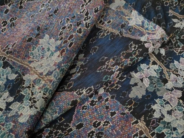 平和屋着物●本場大島紬　樹林吉祥文　正絹　逸品　CAAW7772yc