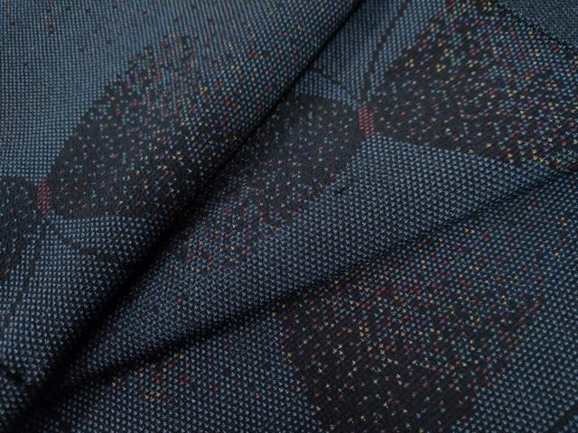 平和屋着物●本塩沢　舞蝶文　正絹　逸品　未使用　CAAW7833yc