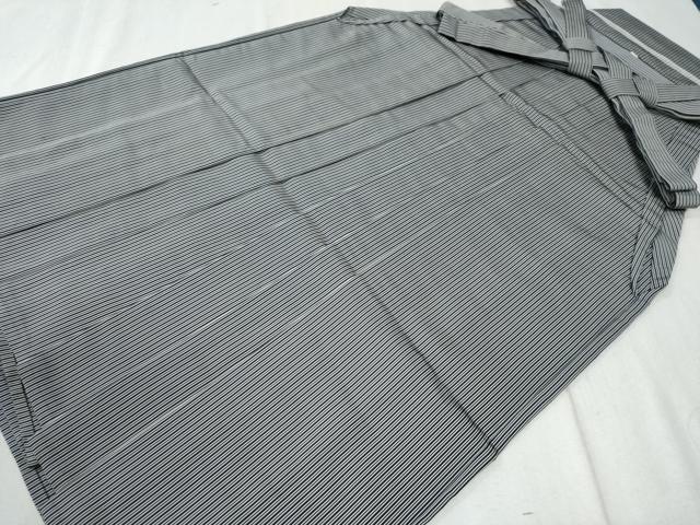 平和屋着物●男性　馬乗り袴　間道　正絹　逸品　CAAW7903yc