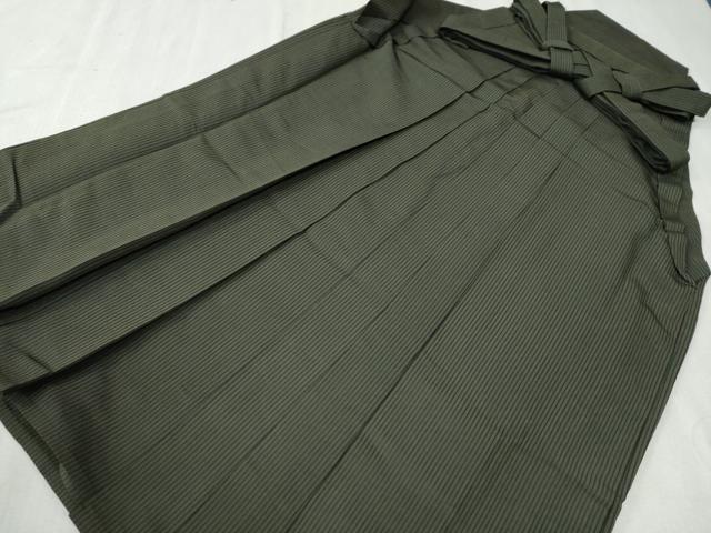 平和屋着物●男性　馬乗り袴　縞　正絹　逸品　CAAW7904yc