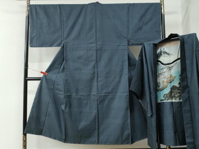 平和屋着物●男性　本場大島紬　アンサンブル　100亀甲　総詰め　正絹　逸品　未使用　CAAW7946yc