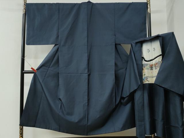 平和屋着物●男性　本場大島紬　アンサンブル　100亀甲　総詰め　正絹　逸品　CAAW7950yc