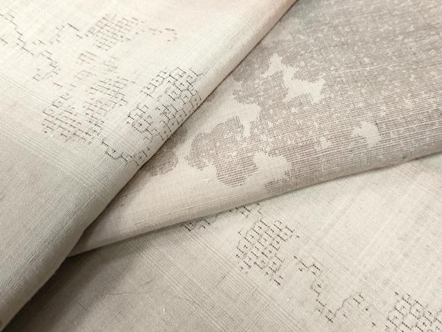 平和屋着物●結城紬　奥順　はたおり娘　80亀甲　飛び亀甲柄　蔦の葉文　ほていや扱い　正絹　逸品　CAAW7964yc