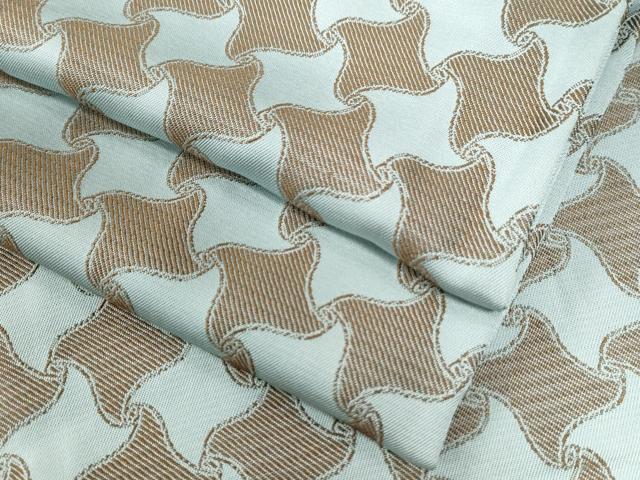 平和屋着物●上質なお召　瓦文　正絹　逸品　CAAW8077yc