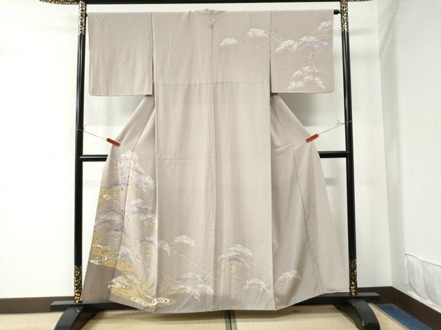 平和屋着物●本加賀友禅作家　小田美知代　訪問着　浜松文　暈し染め　正絹　逸品　CAAW8101yc