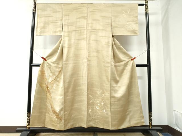 平和屋着物●創業460年・千總　訪問着　草花文　金彩　正絹　逸品　CAAW8103yc