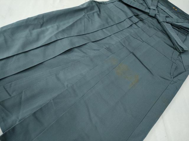 平和屋着物●男性　馬乗り袴　縞　正絹　逸品　CAAW8129yc