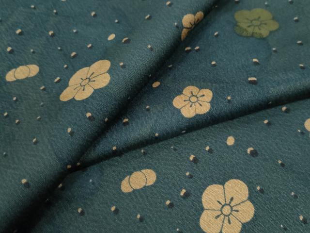 平和屋着物●上質な小紋　舞花文　正絹　逸品　CAAW8140yc