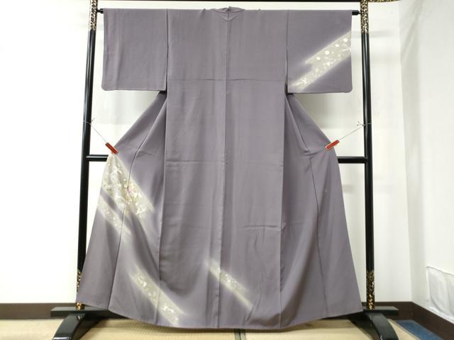 平和屋着物●訪問着　作家物　刺繍　貝紫　鳳凰花鳥文　暈し染め　金彩　鈴乃屋扱い　正絹　逸品　CAAW8190yc