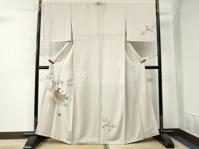 平和屋着物●訪問着　作家物　手描き　童子遊び　正絹　逸品　CAAW8197yc