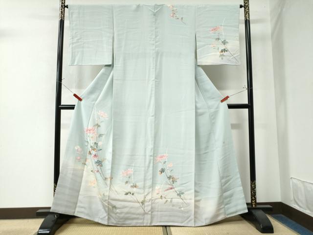 平和屋着物●訪問着　友禅　作家物　裏菊　暈し染め　小田急百貨店扱い　正絹　逸品　CAAW8200yc