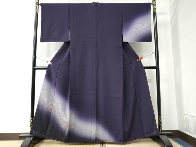 平和屋着物●訪問着　秋草文　暈し染め　正絹　逸品　未使用　CAAW8201yc