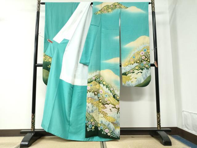 平和屋着物○豪華振袖 辻が花 絞り 暈し染め 正絹 逸品 CAAW8204yc