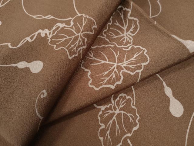 平和屋着物●上質な小紋　瓢箪蔦の葉文　正絹　逸品　未使用　CAAW8211yc