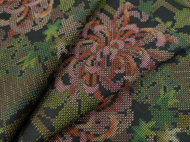 平和屋着物●本場大島紬　9マルキ　乱菊　正絹　逸品　CAAW8218yc