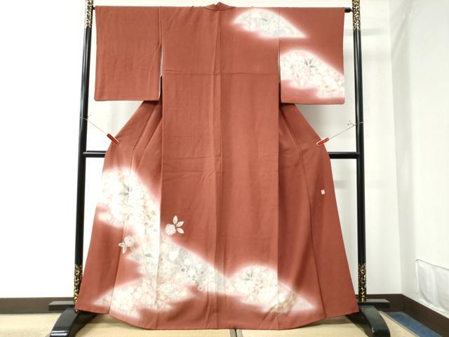 平和屋着物●十日町　名門　滝泰謹製　訪問着　辻が花　手描き　暈し染め　正絹　逸品　CAAW8232yc