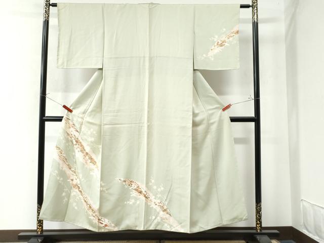 平和屋着物●訪問着　雪芝花文　正絹　逸品　未使用　CAAW8259yc