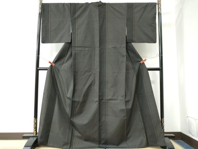 平和屋着物●本場大島紬　枝花文　暈し染め　まるやま扱い　正絹　逸品　CAAW8263yc