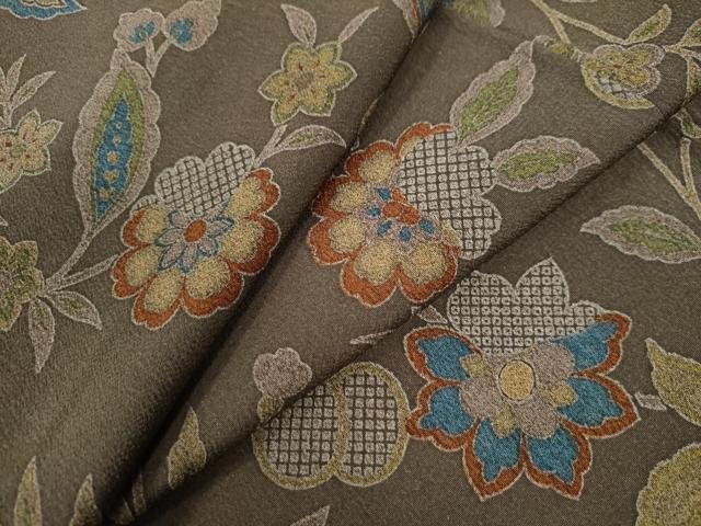 平和屋着物●洗える最高級着物　＜英＞はなぶさ謹製　小紋　枝花文　CAAW8273yc