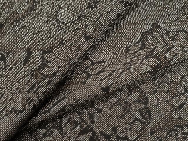 平和屋着物●本場大島紬　9マルキ　雲取り草花文　正絹　逸品　未使用　CAAW8281yc