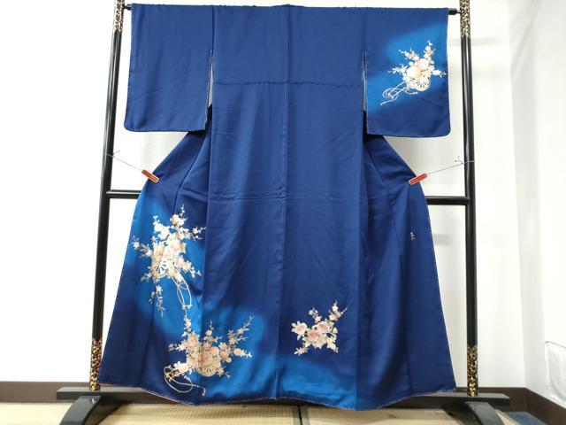 平和屋着物●金彩友禅　卓越技能者・名工・和田光正　訪問着　牡丹花車文　暈し染め　金彩　正絹　逸品　未使用　CAAW8289yc