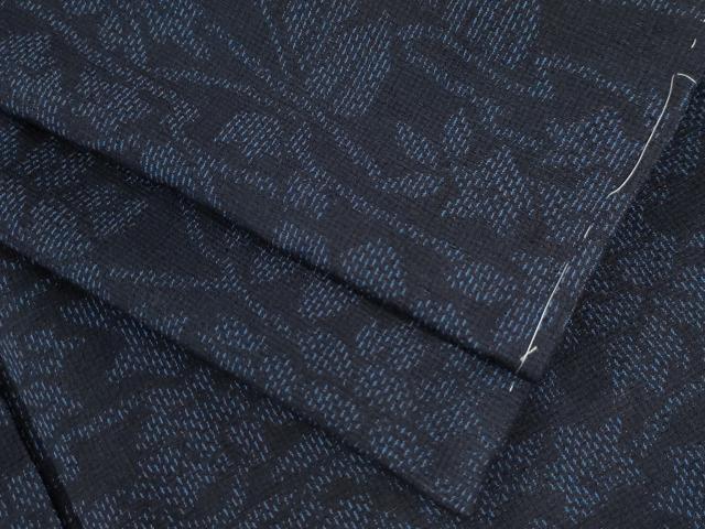 平和屋着物●結城紬　草花文　正絹　逸品　未使用　CAAW8294yc