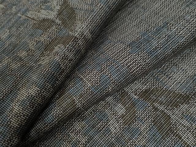 平和屋着物●上質な紬　枝花文　正絹　逸品　CAAW8339yc