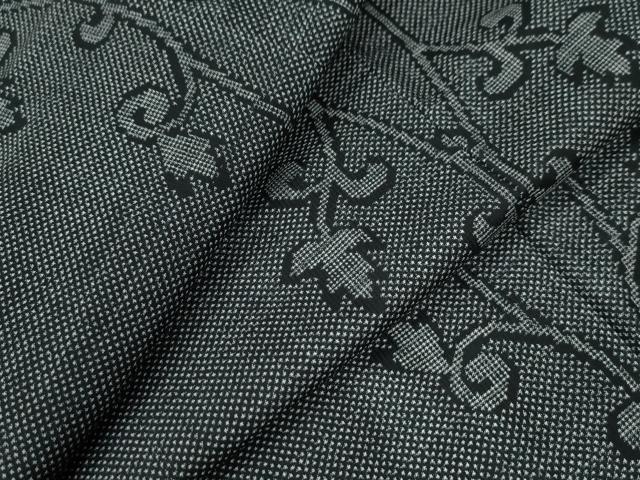 平和屋着物●本場大島紬　7マルキ　更紗花唐草文　正絹　逸品　未使用　CAAW8363yc