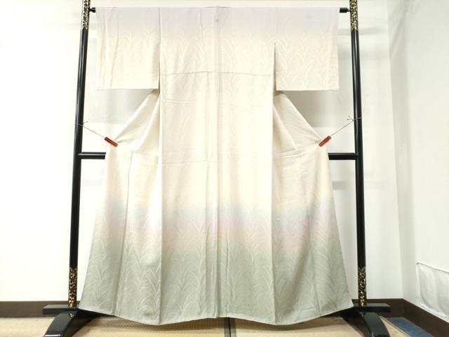 平和屋着物●訪問着　草木地紋　暈し染め　正絹　逸品　CAAW8373yc