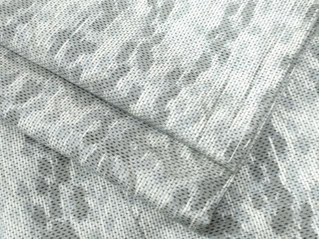 平和屋着物●本場大島紬　白大島　7マルキ　枝花文　正絹　逸品　未使用　CAAW8424yc