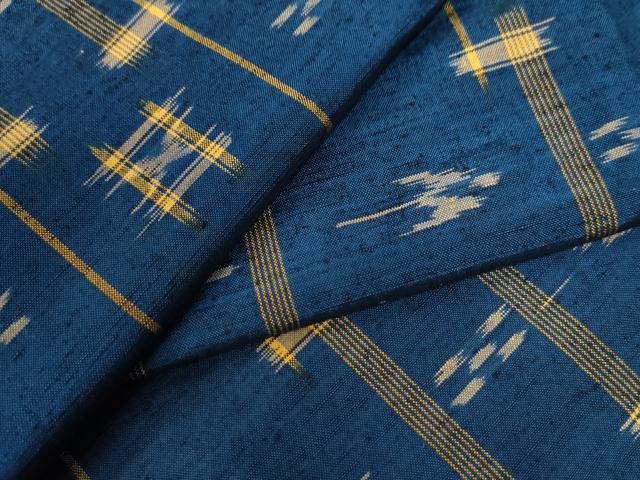 平和屋着物●本場琉球絣　紬　正絹　逸品　CAAW8451yc