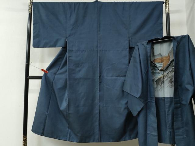 平和屋着物●男性　本場大島紬　アンサンブル　100亀甲　総詰め　正絹　逸品　CAAW8480yc