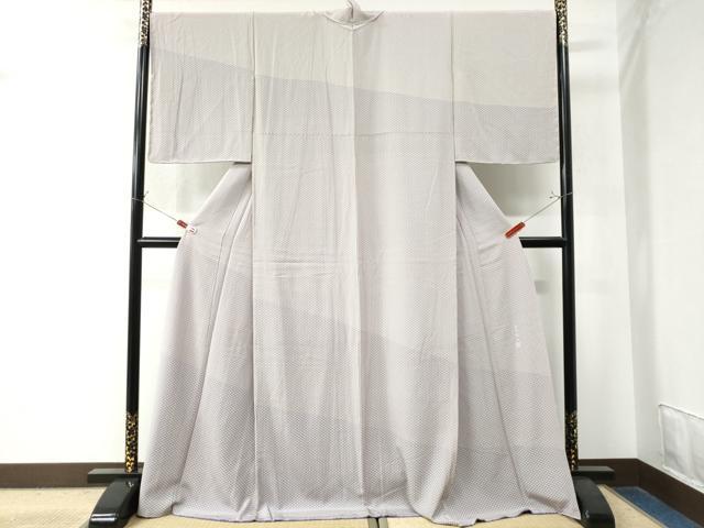 平和屋着物●伝統工芸士　田島輝久　訪問着　青海波　ロング丈　正絹　逸品　CAAW8751yc