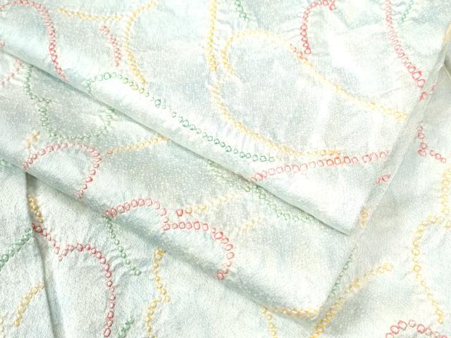 平和屋着物●上質な小紋　総絞り　吉祥文　正絹　逸品　CAAW8763yc