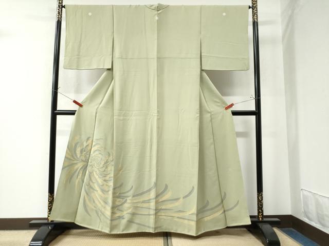 平和屋着物●豪華色留袖　作家物　寿光織　乱菊　金糸　正絹　逸品　CAAW8798yc