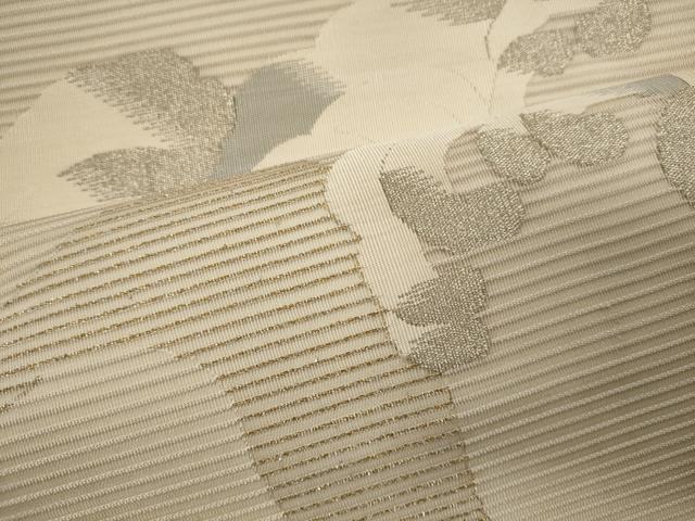 平和屋着物＊夏物 太鼓袋帯 絽綴れ 立波文 金銀糸 正絹 逸品 CAAW8975oy