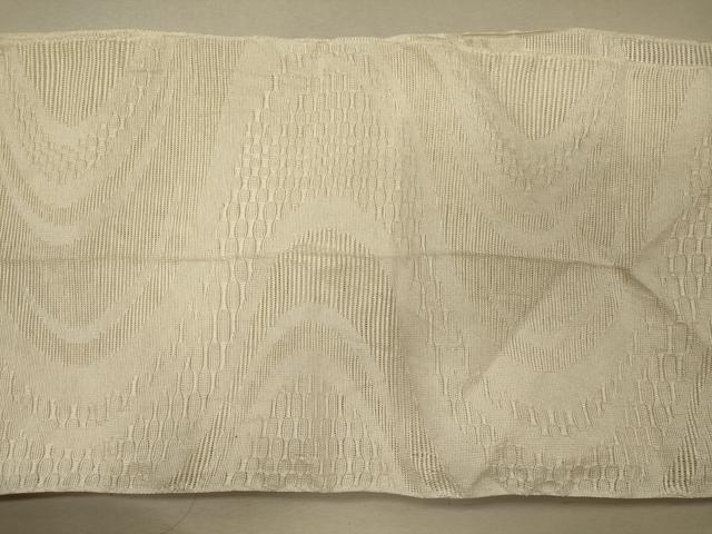 平和屋着物＊夏物 八寸名古屋帯 流水文 象牙色 化繊 CAAW8982oy