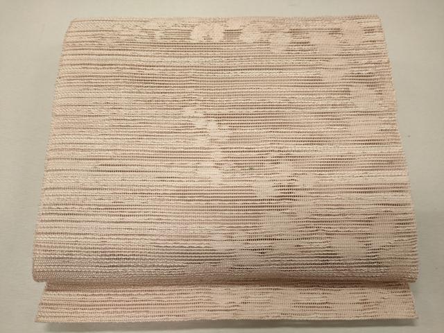 平和屋着物＊夏物　八寸名古屋帯　枝葉文　虹色　正絹　逸品　CAAW9076oy