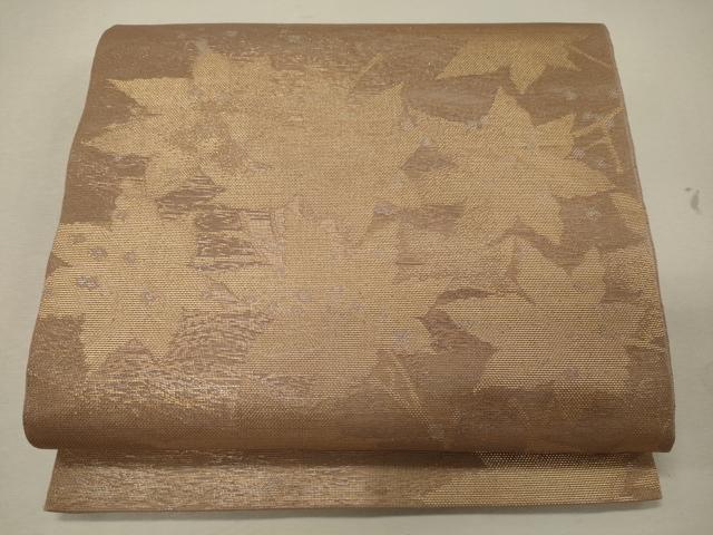 平和屋着物＊夏物　織物一筋名門　織悦　全通柄　本袋帯　楓文　金銀糸　正絹　逸品　CAAW9085oy