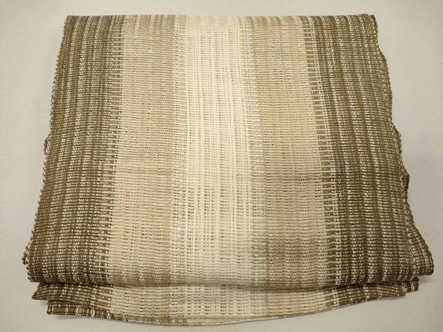 平和屋着物＊夏物　八寸名古屋帯　間道　正絹　逸品　CAAW9098oy